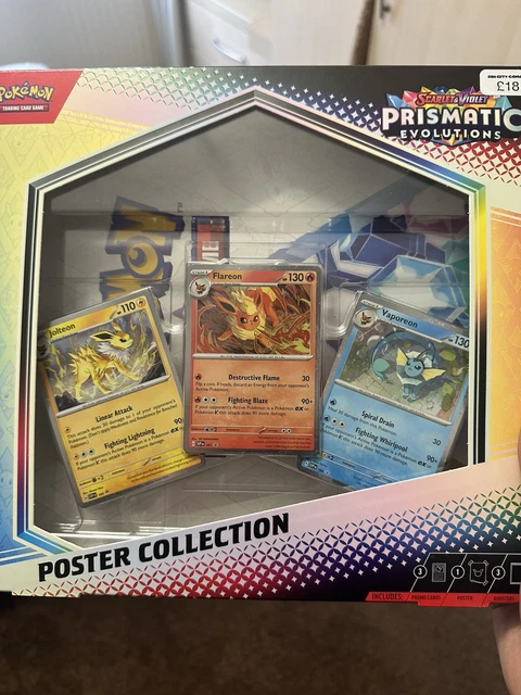 POKÉMON TCG SCARLET & Violet Prismatic Evolutions Poster Collection *NO PACKS* £5.00 - PicClick UK