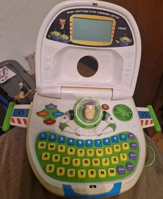 VTECH TOY STORY 3 Buzz Lightyear Star Command Laptop Disney Pixar ...