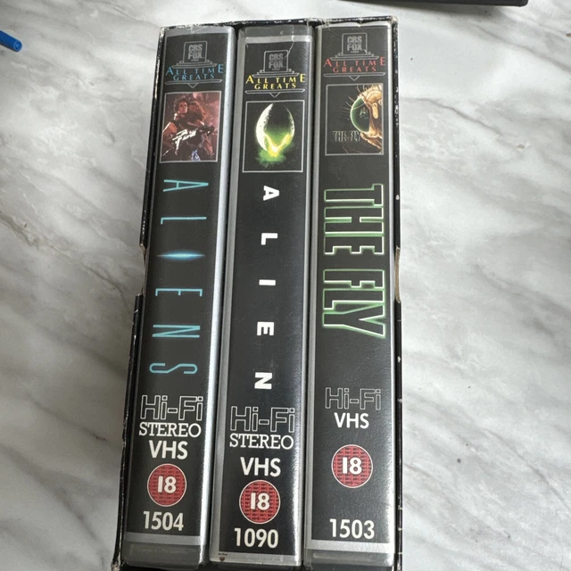ALIEN / ALIENS / The Fly VHS Boxset Limited Edition £20.00 - PicClick UK