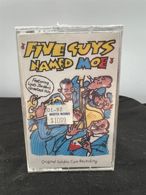 FIVE GUYS NAMED Moe Original London Cast Recording White Cassette Tape ...