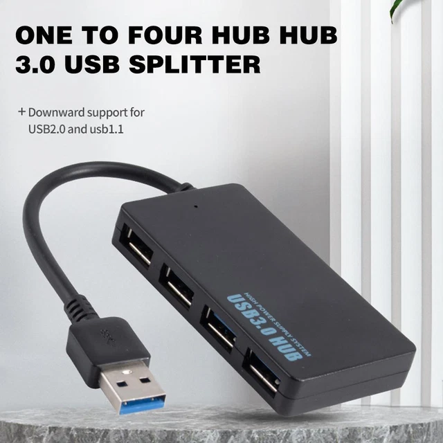 USB HUB 3.0USB Splitter Multiple Interfaces 4-port USB Extender Type-C ...