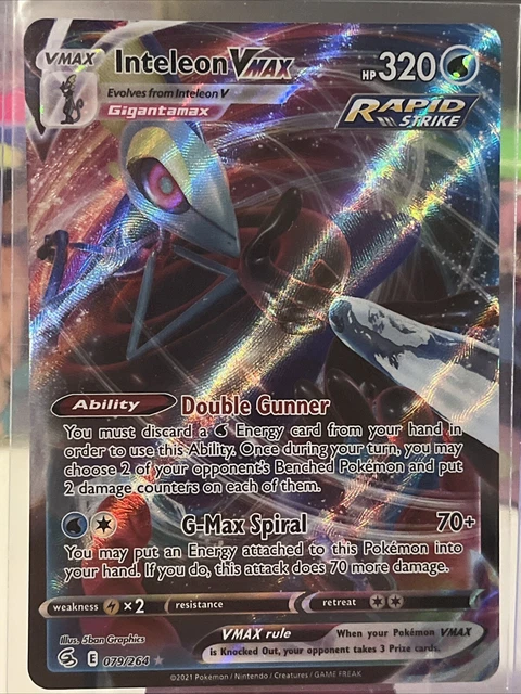 INTELEON VMAX 079/264 - Fusion Strike - Pokémon JCC - Ultra Rare Holo ...