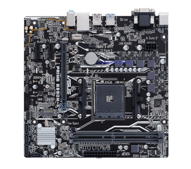 ASUS PRIME B350M-K Socket AM4 AMD B350 DDR4 DIMM USB3.0 Motherboard ...