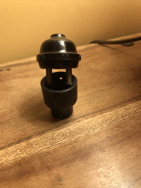 BAKELITE CEILING LIGHT plug/connection/socket, very rare, versatile ...