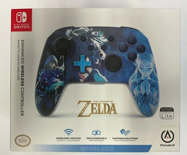 POWERA ENHANCED WIRELESS Rechargeable Controller Nintendo Switch Zelda ...