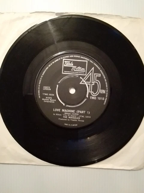THE MIRACLES, LOVE Machine, 1975 Tamla Motown 7"vinyl EUR 3,48 ...