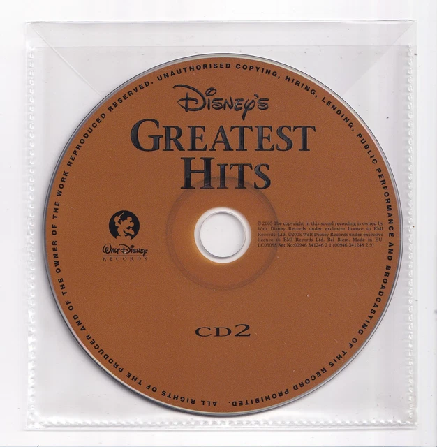 (LW847) DISNEY'S GREATEST Hits, various artists - disc 2 only - 2005 CD ...