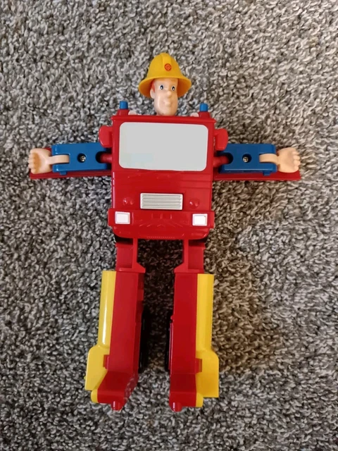 FIREMAN SAM CONVERTIBLE Jupiter Fire Engine Transformer Complete Pop Up ...