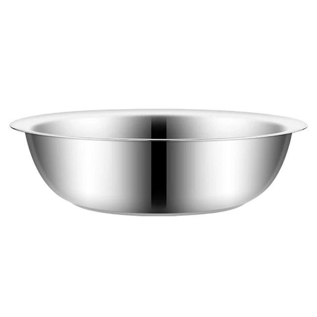 STAINLESS STEEL BASIN Large Wash Bowl Household Vegetable Washing ...