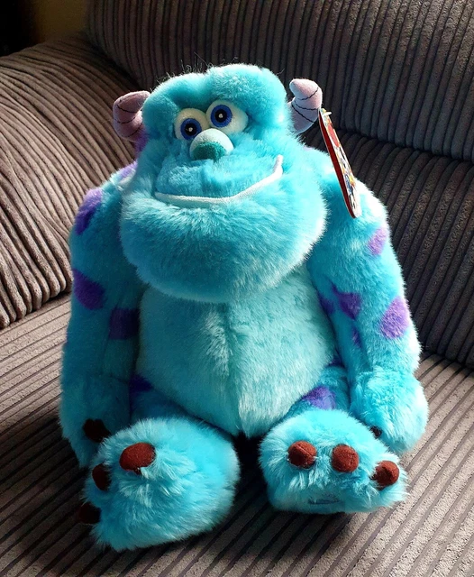 DISNEY PIXAR MONSTERS Inc Sulley Plush Soft toy from Disneystore 38cm ...