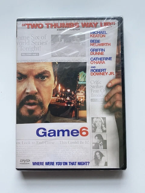 *SEALED* GAME 6 (DVD, 2005) Michael Keaton, Robert Downey Jr., Bebe ...