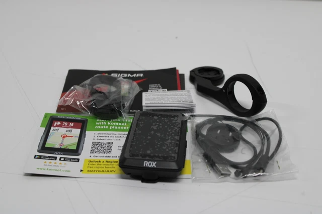 SIGMA ROX 12.1 Evo GPS Fietscomputer - Night Gray - long Butler GPS out ...