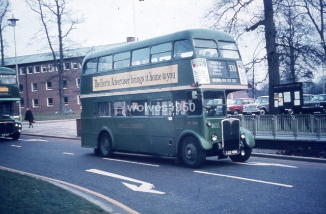 LONDON T/PORT AEC RT LLU 690 Welwyn Feb 1969 Original Bus SLIDE £1.99 ...
