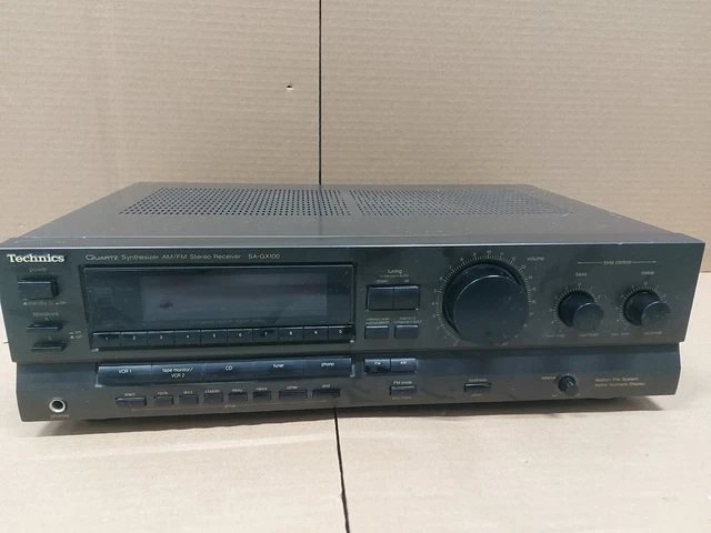 TECHNICS SA-GX100 QUARTZ Synthesizer AM/FM Stereo Receiver (Read ...
