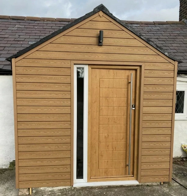 Composite Cladding Boards Teak 3m Length Golden Oak Dorma Summerhouse