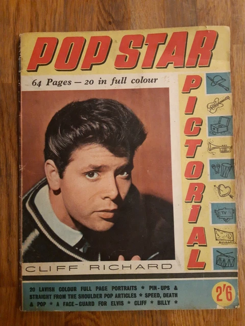 POP STARS PICTORIAL Magazine 1963 Cliff Richard cover Beatles and more ...