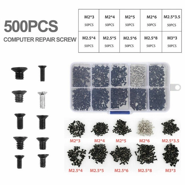 M2M2.5M3 SCREWS ASSORTMENT Kit carbon steel Self Tapping Screws computer £6.83 - PicClick UK