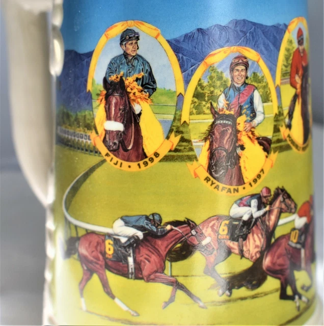 ÉDITION LIMITÉE 1999 Oak Tree Santa Anita cheval course piste tasse ...