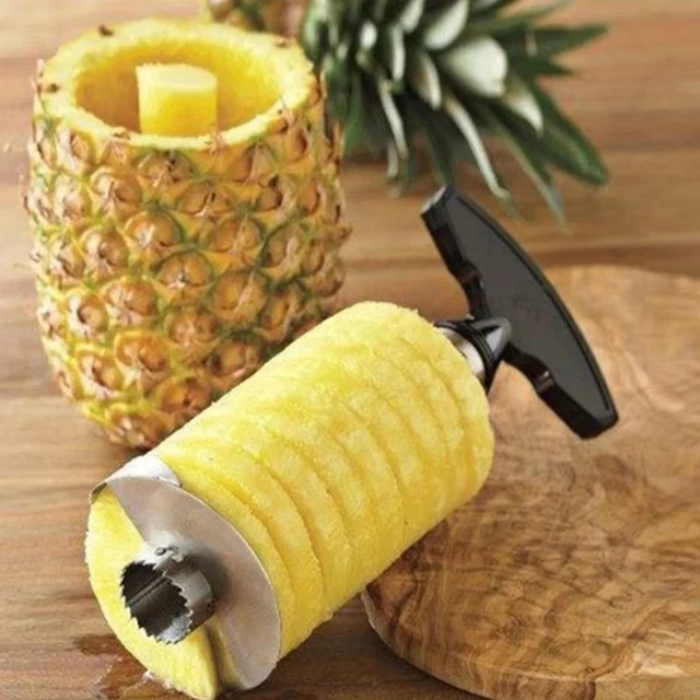 PINEAPPLE PEELER AND Corer Stainless Steel Pineapple Cutter Slicer ...
