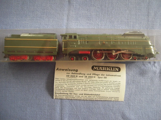 MÄRKLIN SK800-SCHNELLZUGLOK BR06 der DRG- grün- guter geprüfter Zustand ...