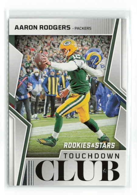 AARON RODGERS #TD-3 Rc 2022 Panini Rookies Stars Packers Touchdown Club ...
