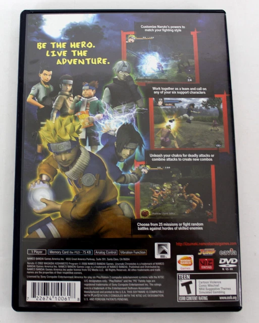 SHONEN JUMP NARUTO UZUMAKI CHRONICLES PS2 PlayStation 2 EUC $12.88 ...