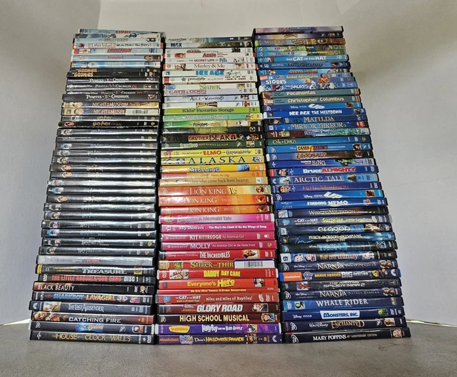 WHOLESALE LOT 100+ DVDs Kids & Family Childrens Baby Disney Nickelodeon ...