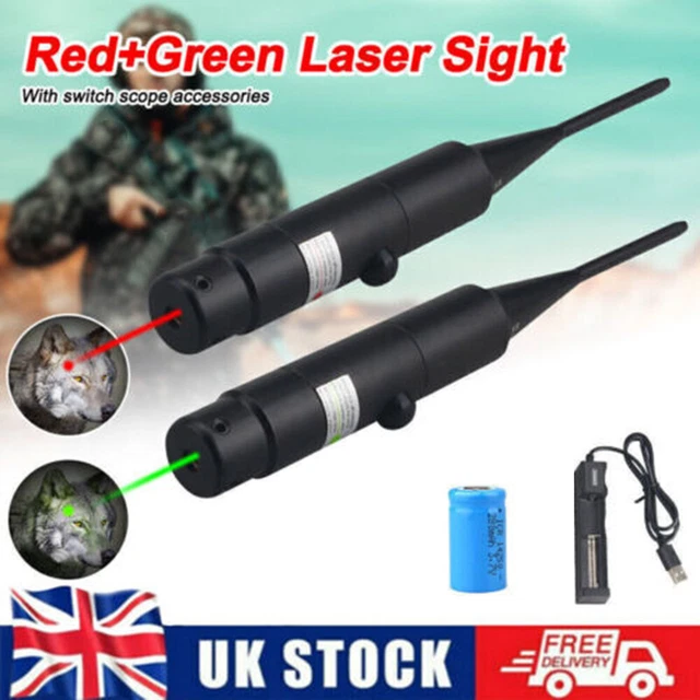 TACTICAL RED GREEN Dot Laser Bore Sight .177 to .50 Caliber Sighter For ...