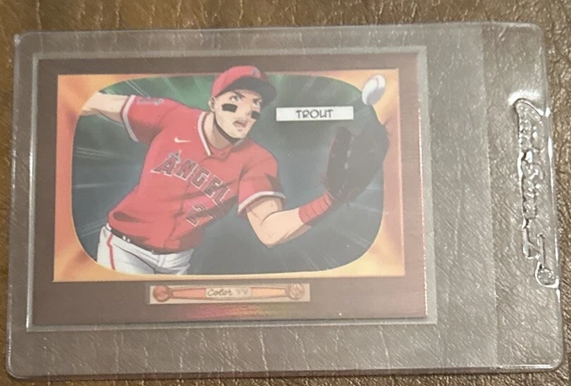 2024 BOWMAN CHROME Mike Trout #BA-3 Bowman Anime Insert SSP Angels EUR ...