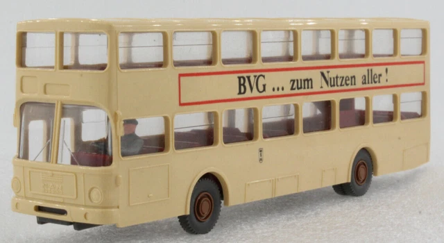 WIKING 1:87 BUS A.S.S alt H0 MAN Berliner Doppeldecker SD 200 BVG 1982 ...