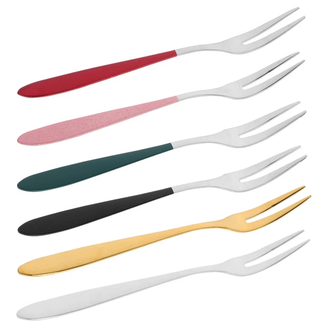 FORCHETTE PER TORTE pick cocktail acciaio inox torte creative forchetta ...