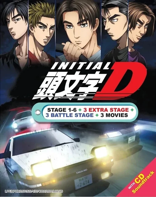 INITIAL D COMPLETE Series Collection Boxset Anime DVD English Dubbed ...