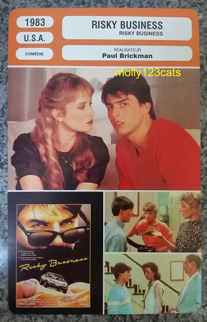 US COMEDY RISKY Business Tom Cruise Rebecca de Mornay French Film Trade ...