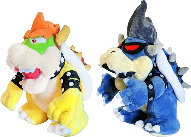SUPER MARIO PLUSH 10" Gray King Bowser Koopa Plush Figure Dark Limited ...