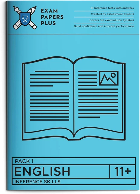 11 PLUS PRACTICE Papers 2023-2024, English Inference Skills Pack 1-16 ...