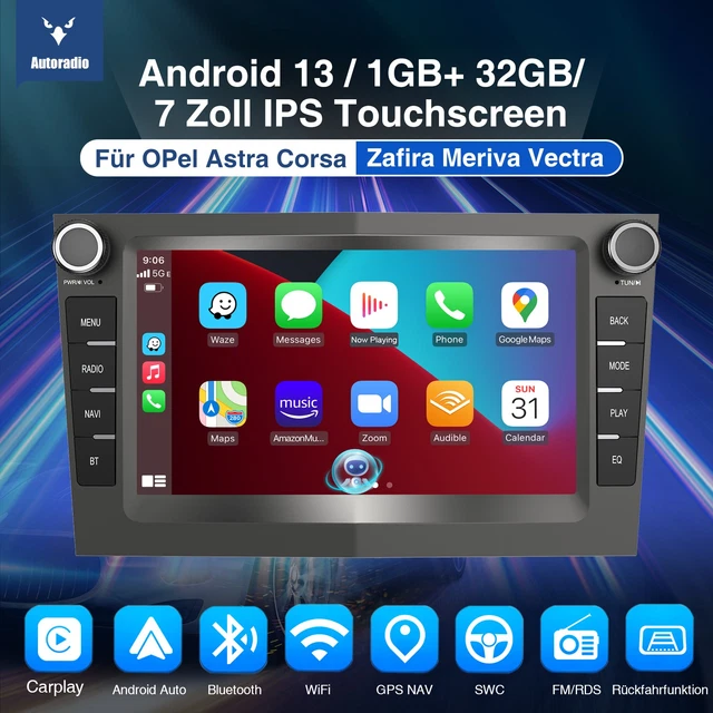 7 ZOLL ANDROID 13 Autoradio GPS NAVI Für Opel Zafira B Vivaro Vectra C Corsa C D EUR 99,99 ...