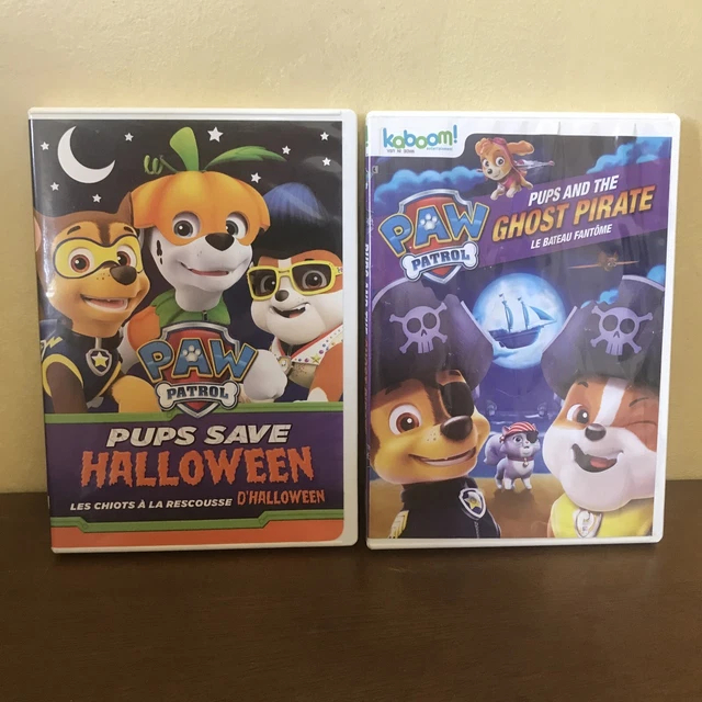 PAW PATROL SPOOKY DVD Bundle: Pups and the Ghost Pirate - Pups Save ...