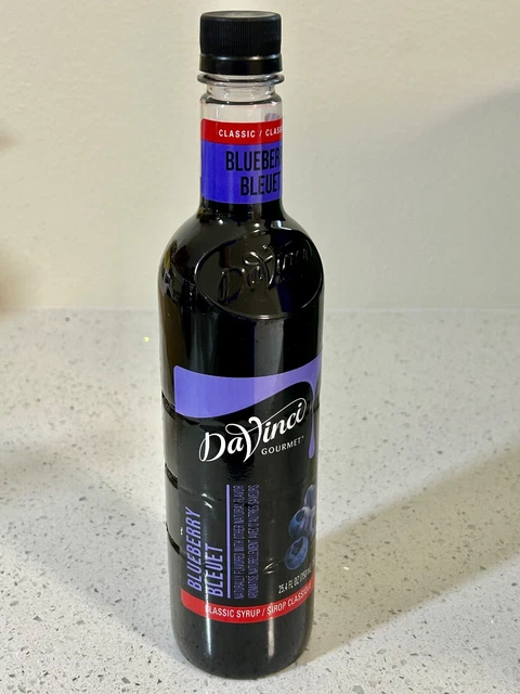 DAVINCI GOURMET CLASSIC Blueberry Flavoring / Fruit Syrup 750 ml / 25.4 ...