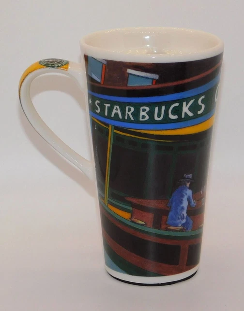STARBUCKS COFFEE CHALEUR .Burrows Nighthawks Edward Hopper Diner TALL ...