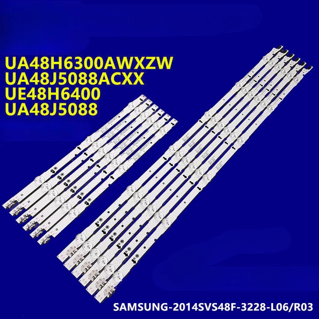 STRISCE LED PER Samsung UE48H6400 UE48H6200AK UE48H5000AK UE48H5030AK ...