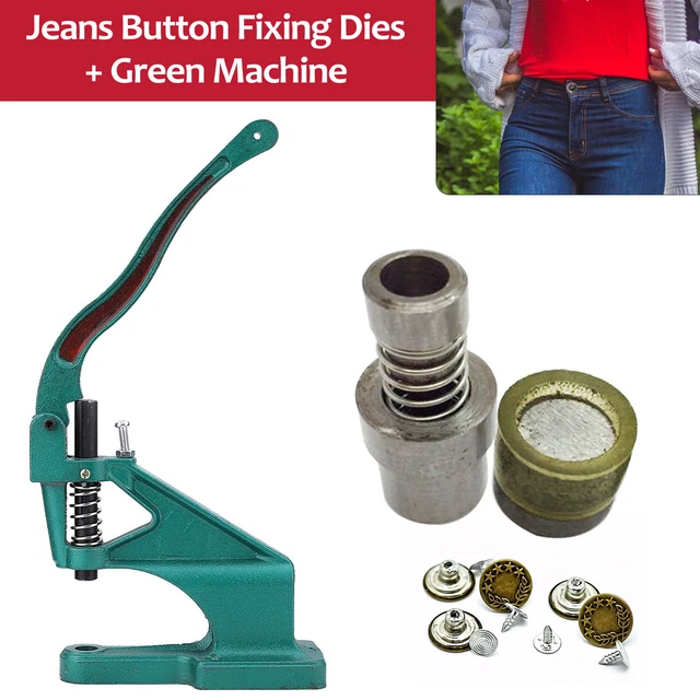 VERT MACHINE MATRICES pour Fixation Jeans Boutons Cuir Jean Veste 14/17 ...