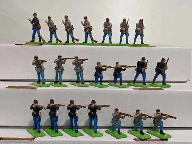 BRITAINS DEETAIL AMERICAN Civil War Union/Confederate Infantry 21 ...