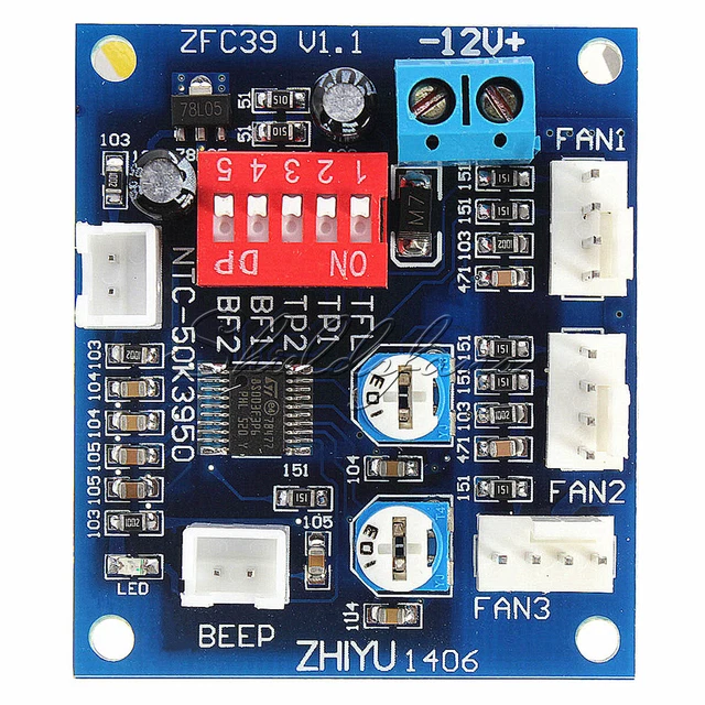 12V PWM PC CPU Fan Temperature Control Speed Controller Module High-Temp Alarm $7.70 - PicClick AU