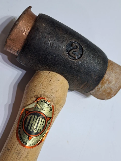 THOR COPPER HIDE Hammer Size 2 Mallet £19.00 - PicClick UK