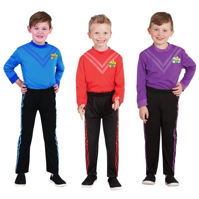 THE WIGGLES COSPLAY Boys Dance Outfit Costume Simon Anthony Lachy Boys ...