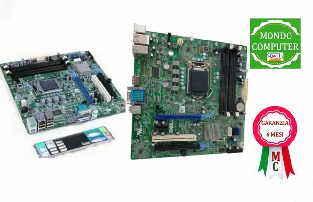 SCHEDA MADRE LGA 1155 COMPUTER DELL OPTIPLEX 790 mDTOWER DDR3 + BACK ...