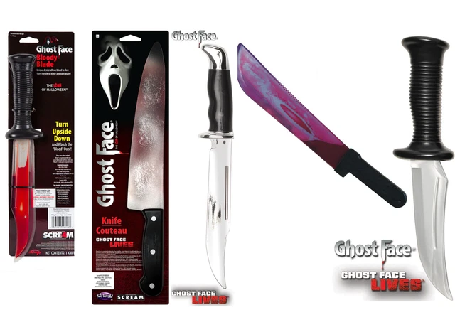Scream Horror Prop FunWorld Knife - Realistic Blood Effect Horror Props ...
