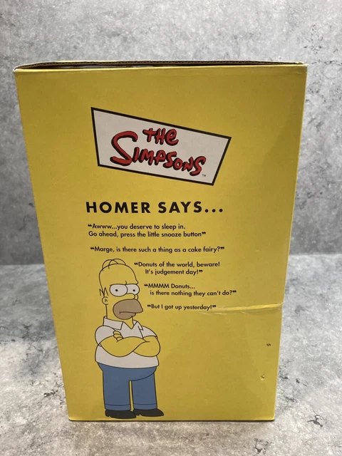 VINTAGE THE SIMPSON’S Homer Simpson Talking Alarm Clock Boxed And ... VINTAGE THE SIMPSON’S Homer Simpson Talking Alarm Clock Boxed And ...