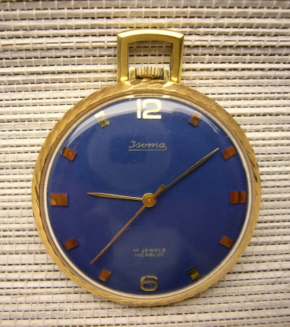 TASCHENUHR ISOMA INCABLOC 17 Jewels EUR 50,00 - PicClick DE