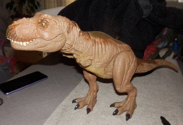 JURASSIC WORLD DINO Rival large T-Rex Bite 'N Fight 16" Mattel £8.00 ...